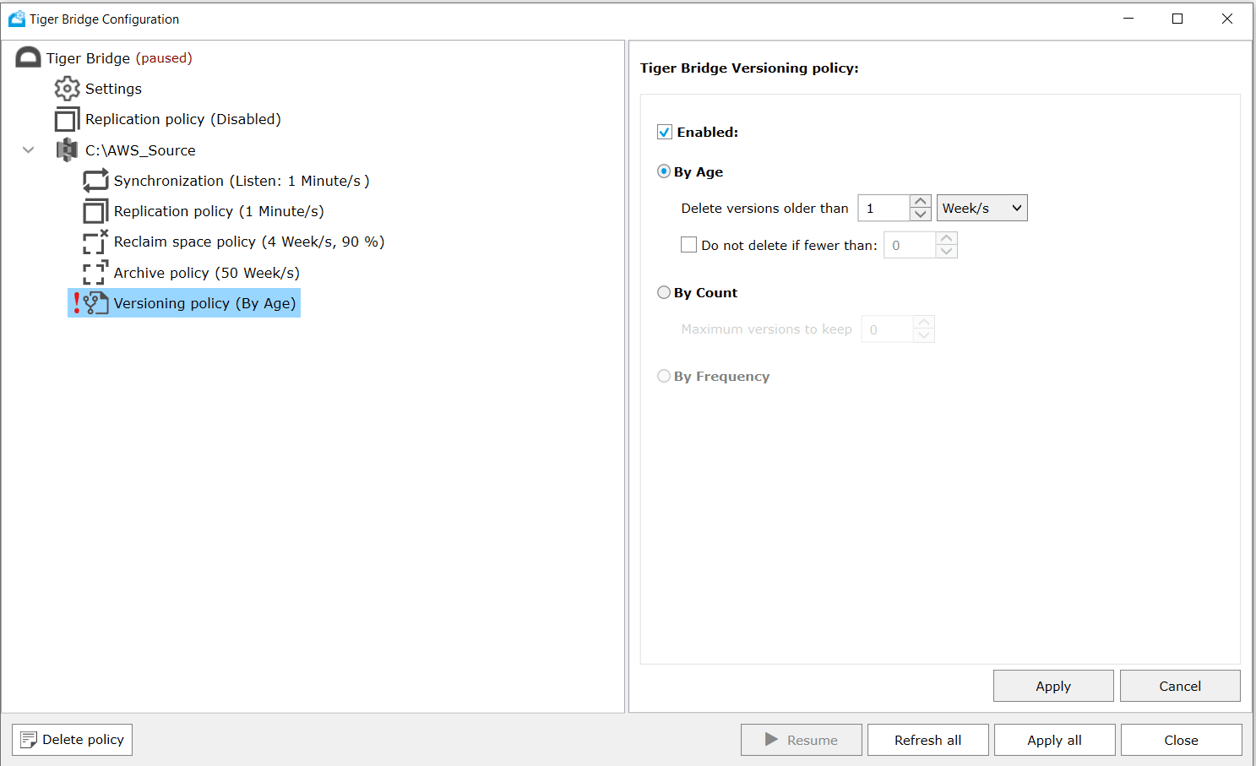 Tiger Bridge Deployment for AWS
